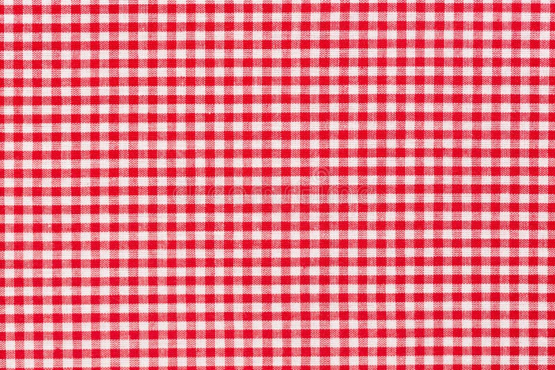 Red and White Checked Tablecloth. High Quality Texture in Extremely ...