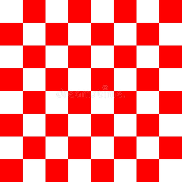 Red and White Checker Texture Pattern Stock Vector - Illustration of ...