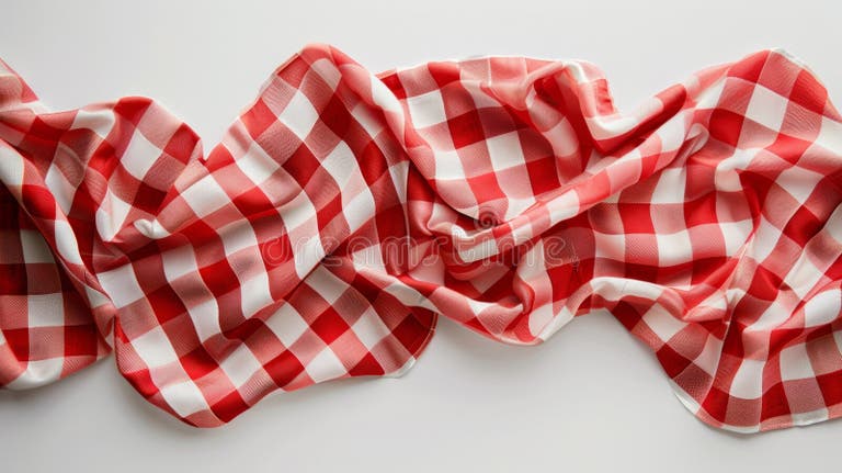 The Red Checkered Cloth.AI Generated Image Stock Image - Image of ...