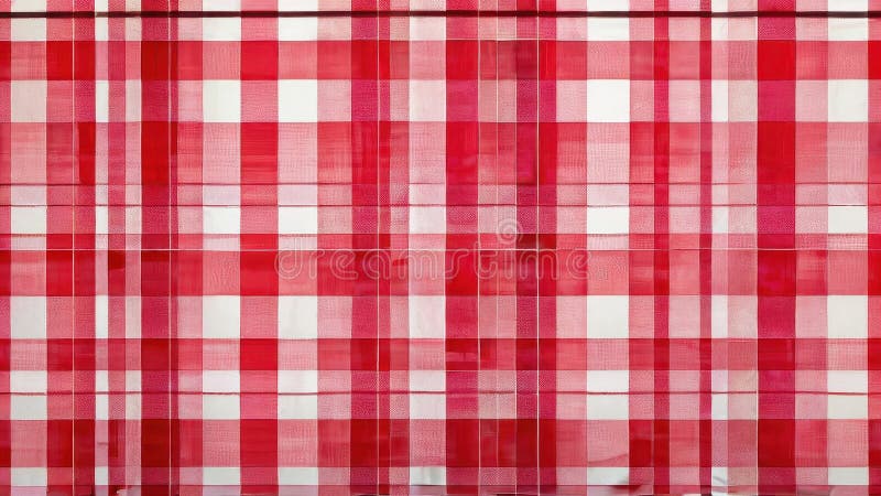 Red and White Checkered Fabric Texture Background Stock Photo - Image ...