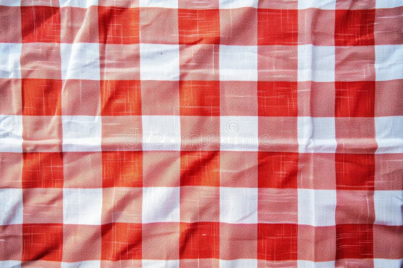 Red and White Checkered Fabric Texture Stock Image - Image of tartan ...
