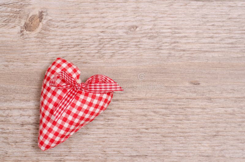 Red and White Checkered Heart Stock Image - Image of wood, valentines ...