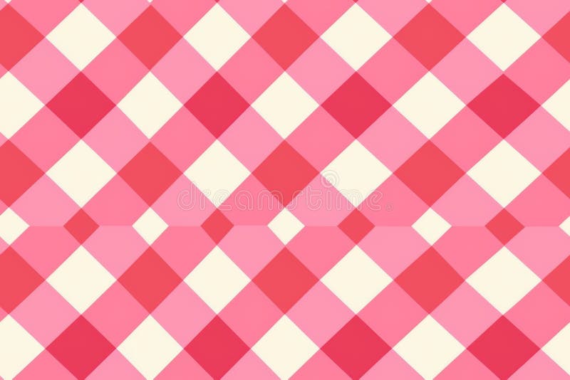 Red and White Checkered Pattern, Pink Color Palette, Seamless Texture ...