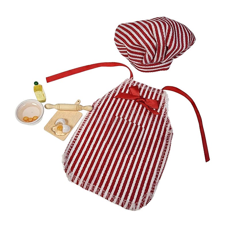 Red and White Chef Hat and Apron Stock Image - Image of white ...