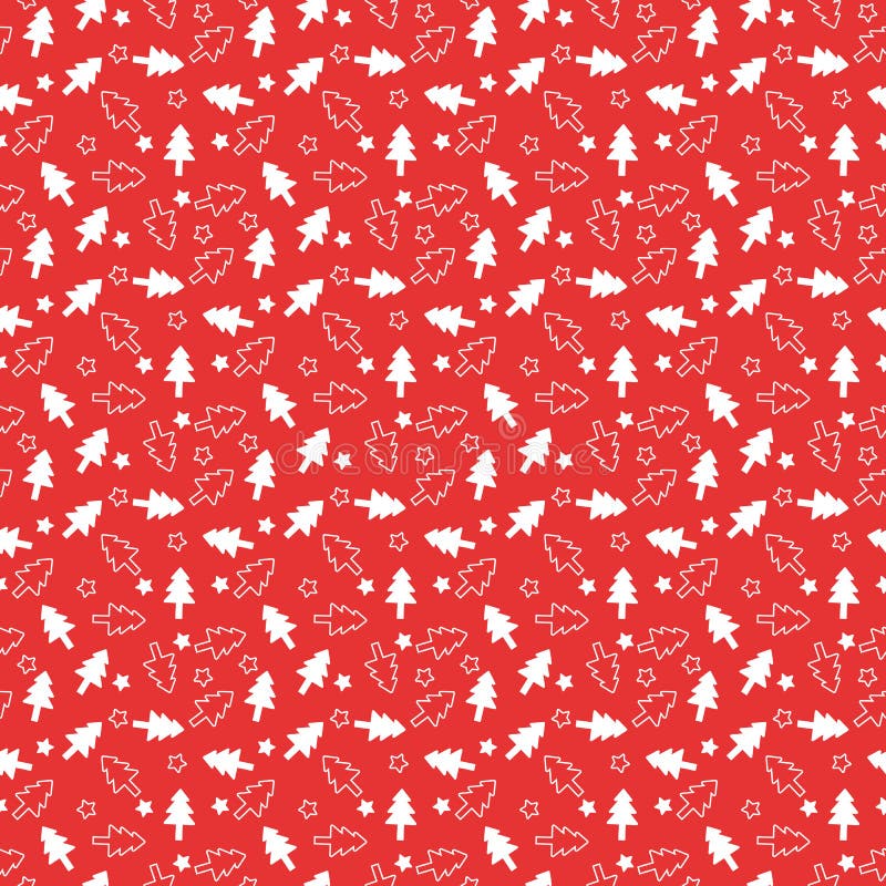 Red and White Christmas Pattern Stock Vector - Illustration of seamless ...