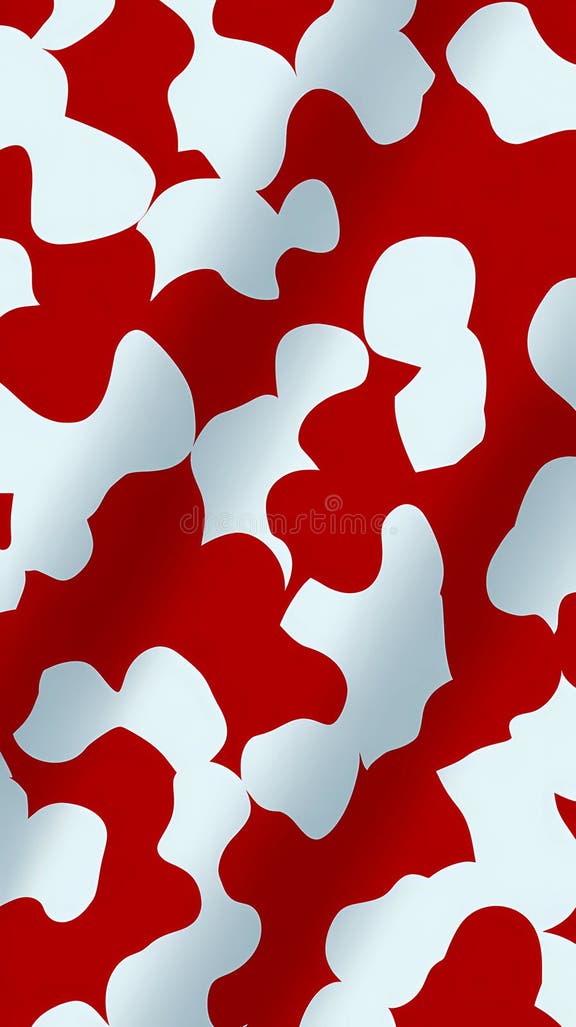 Red and White Circle Pattern Minimalist Abstract Background Stock ...