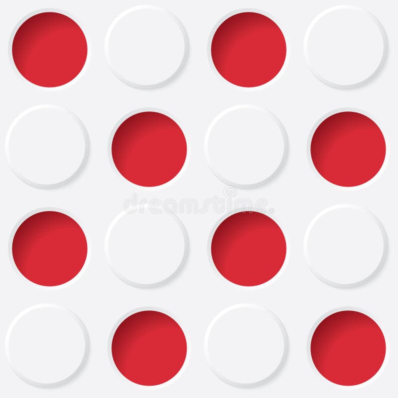 Red and white circles stock vector. Illustration of business - 34499462