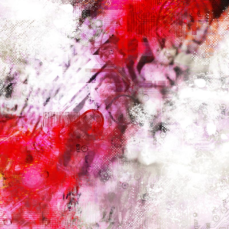 Red and White Composition stock illustration. Illustration of artistic ...