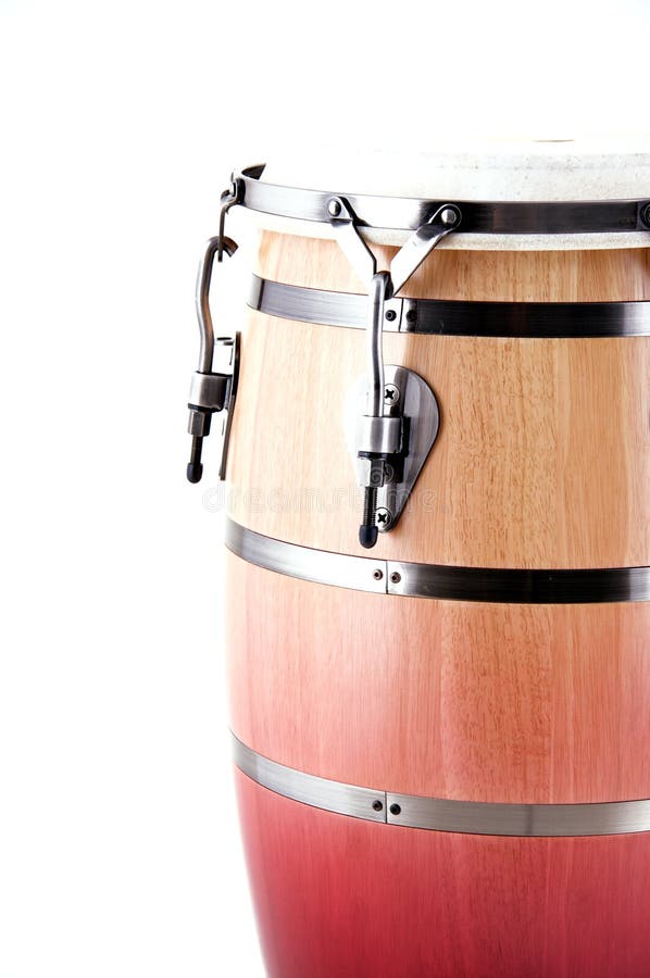 Brown Conga Drum White Bk stock photo. Image of traditional - 6088244