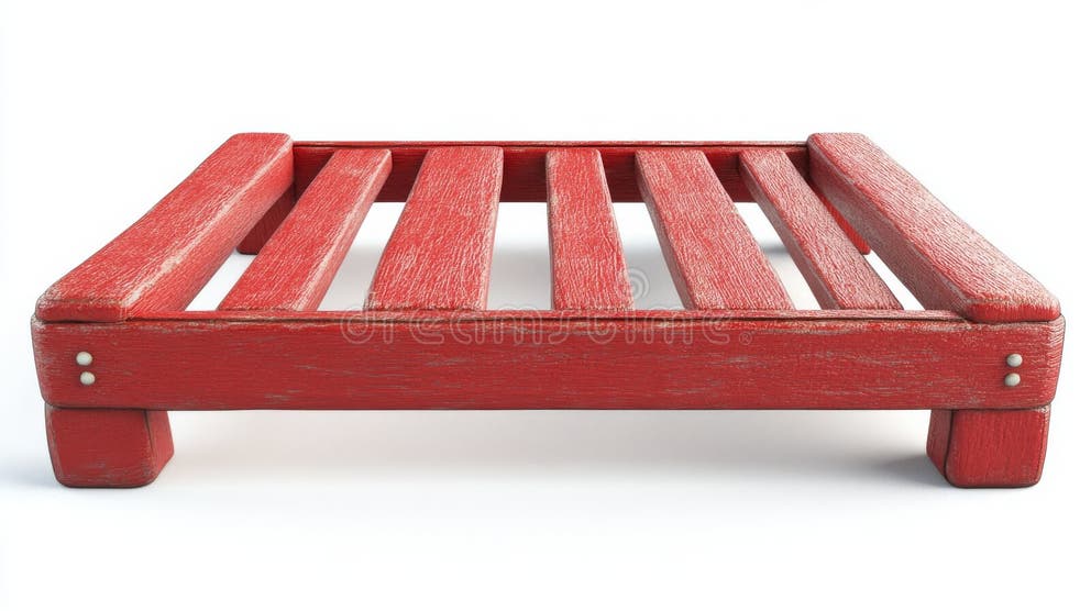 The Red and White Corners of a Boxing Ring, Highlighted on a White ...