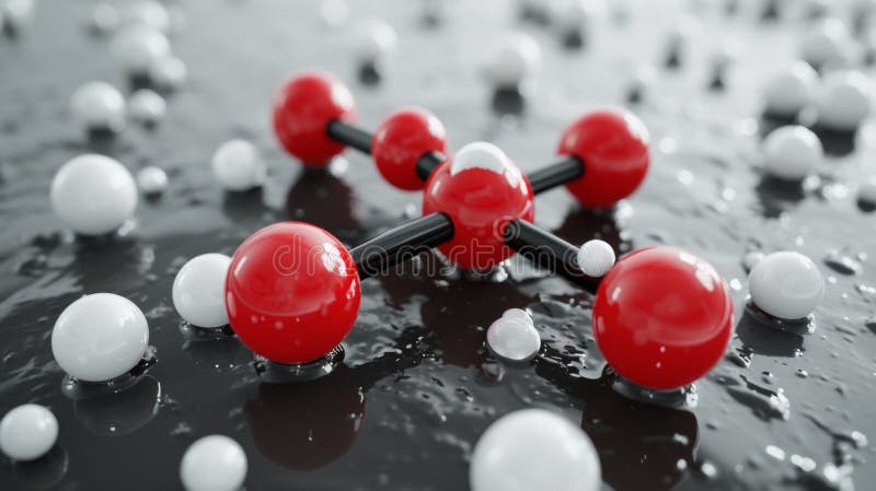A Red and White Cross Shaped Objects on a Black Background, AI Stock ...