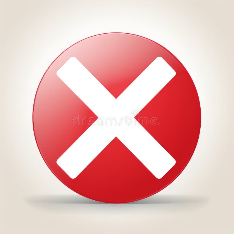 A Red and White Cross Symbol on a White Background Stock Illustration ...