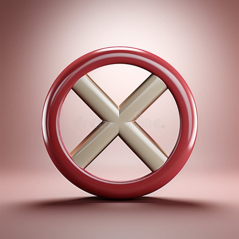 A Red and White Cross Symbol on a Brown Background Stock Illustration ...