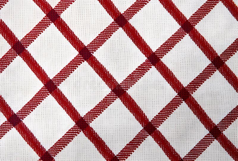 Red and White Diagonal Plaid Fabric Texture Stock Illustration ...