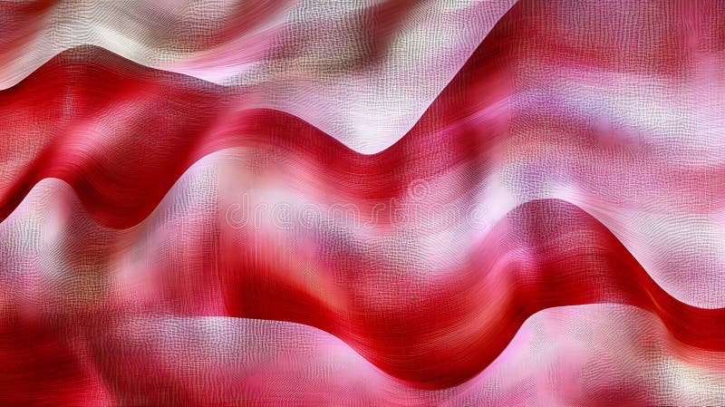 Red and White Flowing Fabric Stock Photo - Image of design, smooth ...