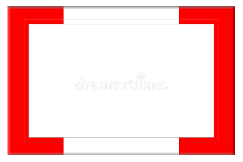 Red and White Frame stock illustration. Illustration of framework ...