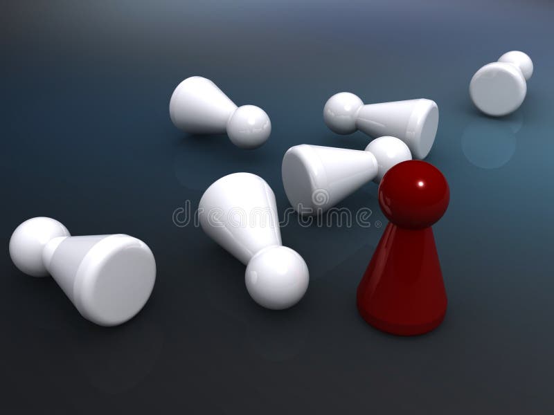 Red and white game pieces stock illustration. Illustration of colour ...
