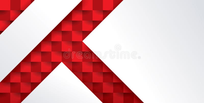 Red and White Geometric Pattern, Abstract Background Template. Stock ...