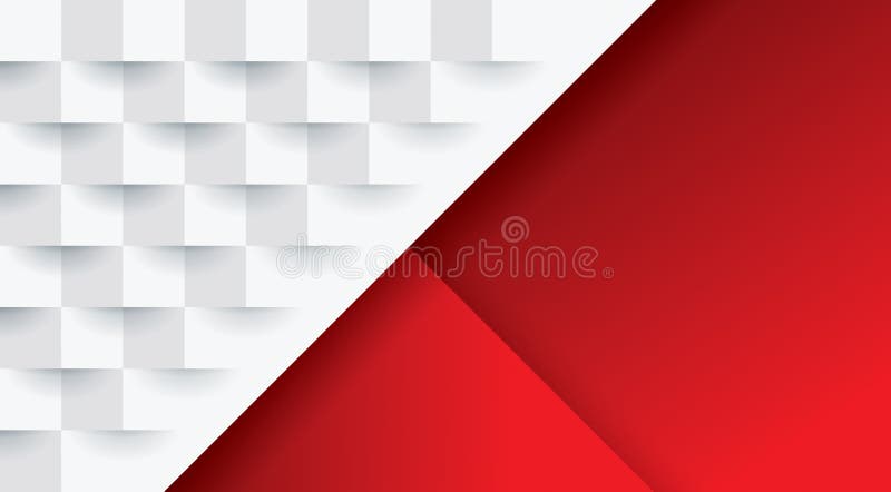 Red and White Geometric Pattern, Abstract Background Template. Stock ...
