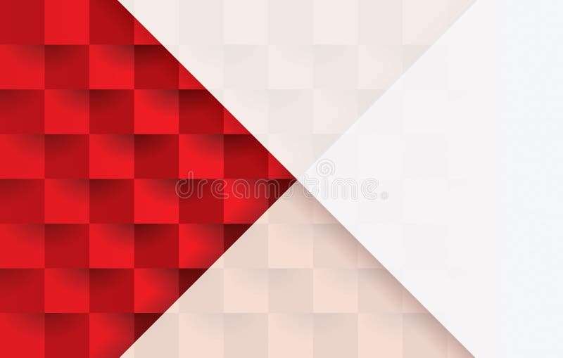 Red and White Geometric Pattern, Abstract Background Template. Stock ...