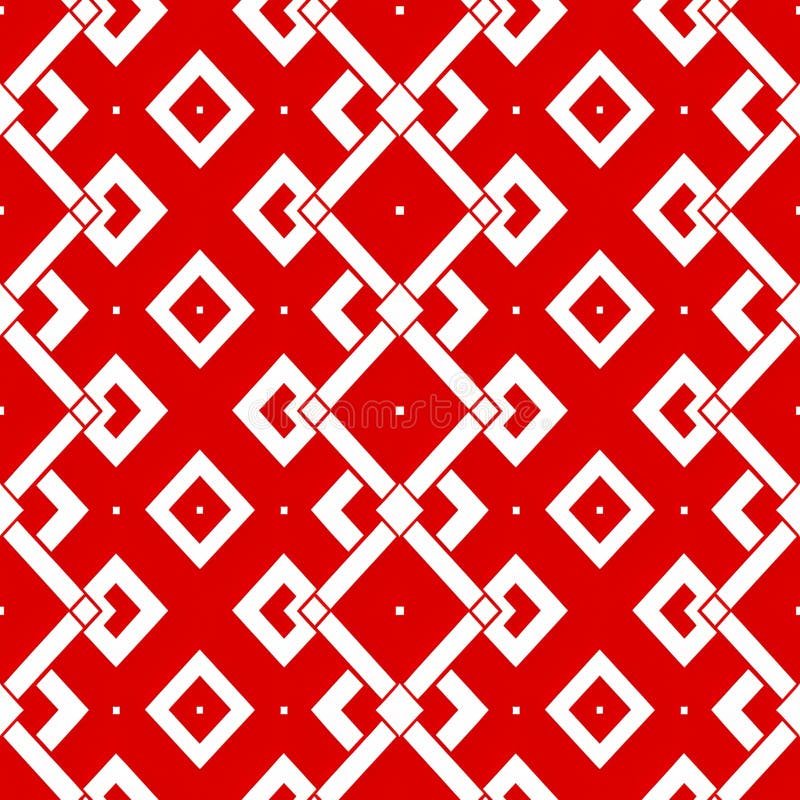 Red and White Geometric Pattern Background Stock Illustration ...