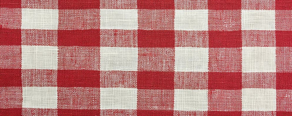 Red and White Gingham Fabric Texture Close-up, Woven Pattern, Checkered Design, Textile ...