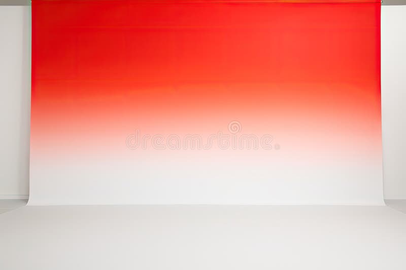Red White Gradient Studio Backdrop, Product Photo Studio, Empty Room ...