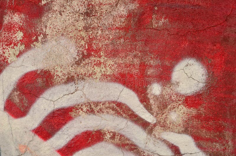 Red and white graffiti stock illustration. Illustration of color - 83657749