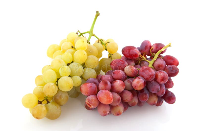 Red and white grapes stock image. Image of mixed, grapes - 11206679