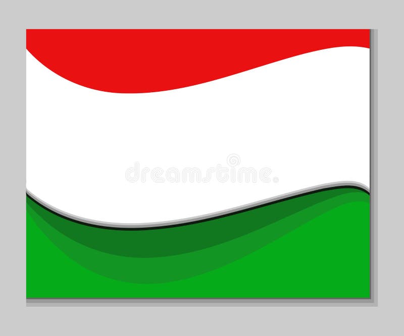 Red White Green Wavy Background Stock Vector - Illustration of ...