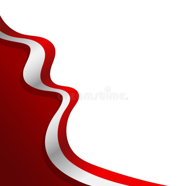 Red and White Indonesian Flag Corner Stock Vector - Illustration of ...