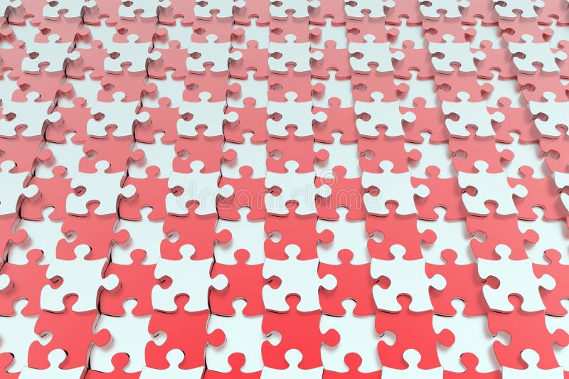 Red and White Jigsaw Puzzle Background Stock Illustration ...