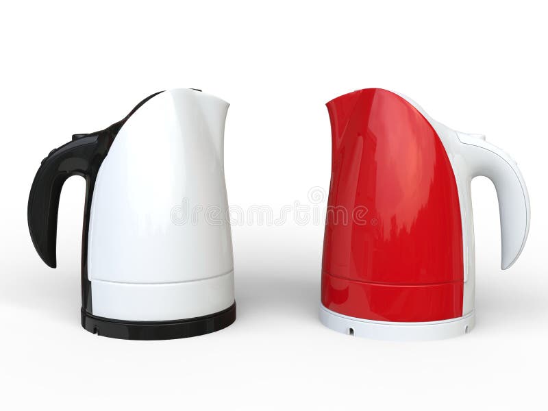 Red White Kettles Side View Stock Photos - Free & Royalty-Free Stock ...