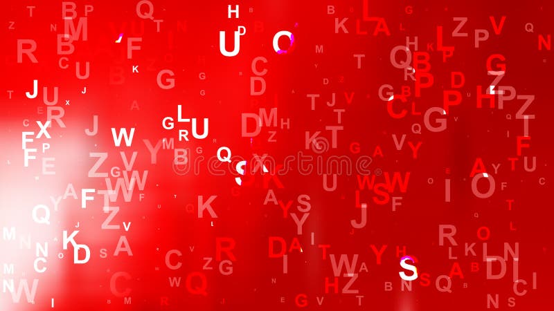 Red and White Letters Background Stock Vector - Illustration of cloud ...