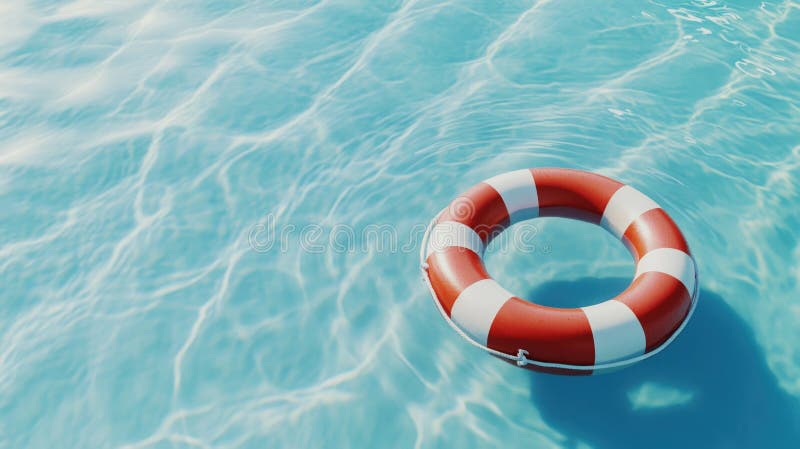 Red and White Lifesaver Floation Device Stock Image - Image of float ...