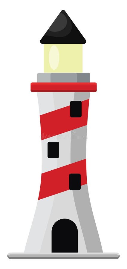 Lighthouse illustration stock vector. Illustration of bright - 15224845