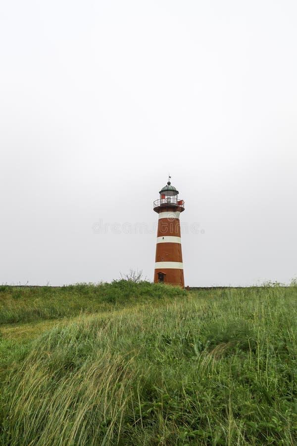 Red and White Lighthouse stock photo. Image of sweden - 96119116