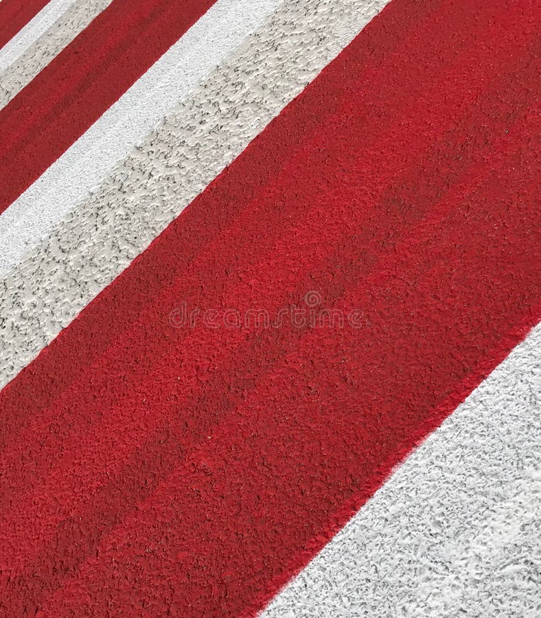 Red and White Lines in a Parallel. Stock Photo - Image of life, people ...