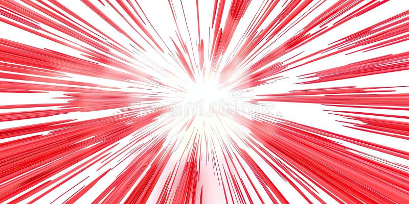 Red and White Lines Radiating Outwards from Central White Point ...