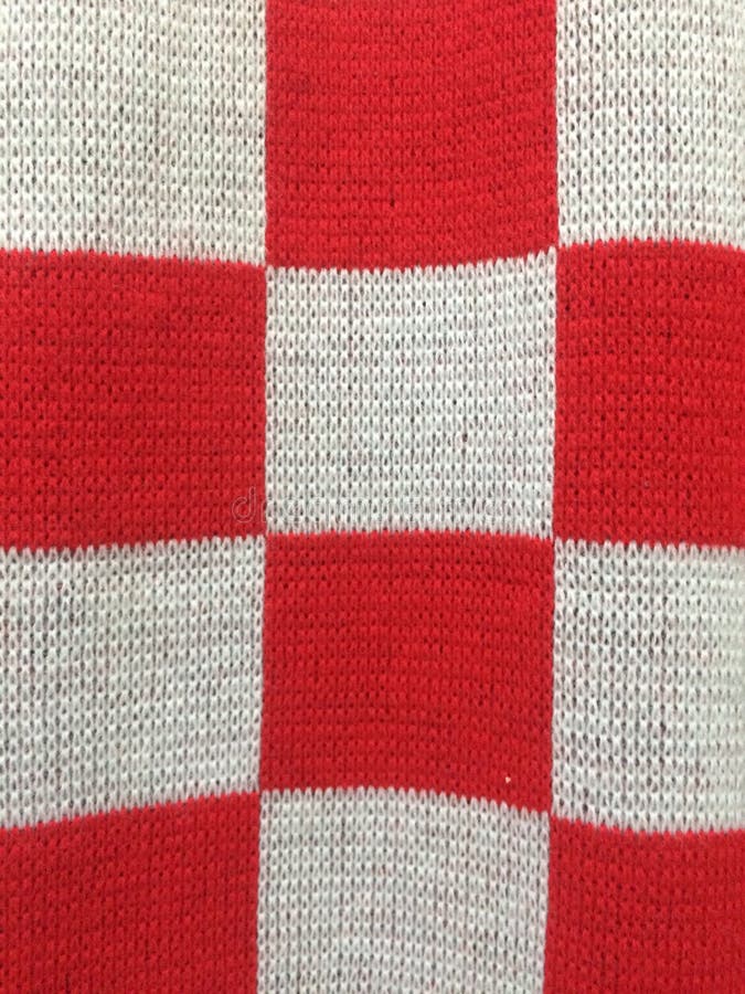 Red white mafla editorial photo. Image of colourful, mafla - 85648246