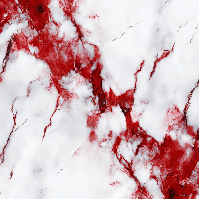 Red and White Marble Texture with Veined Patterns and Vivid Contrast ...