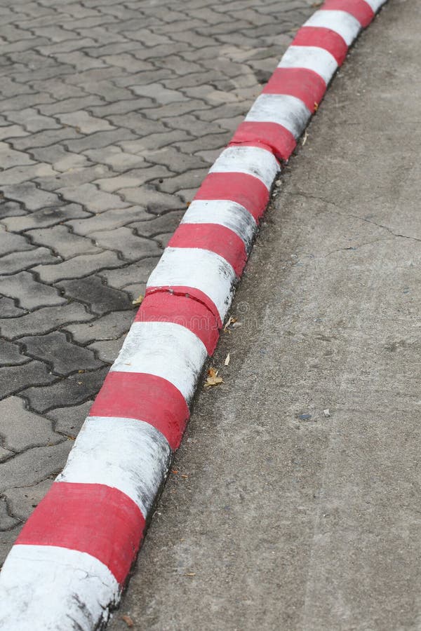 Red and white marking sign stock photo. Image of urban - 49655848