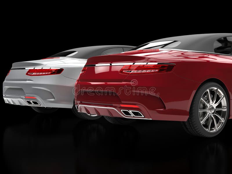 Modern Cars - Primary Colors Stock Illustration - Illustration of ...