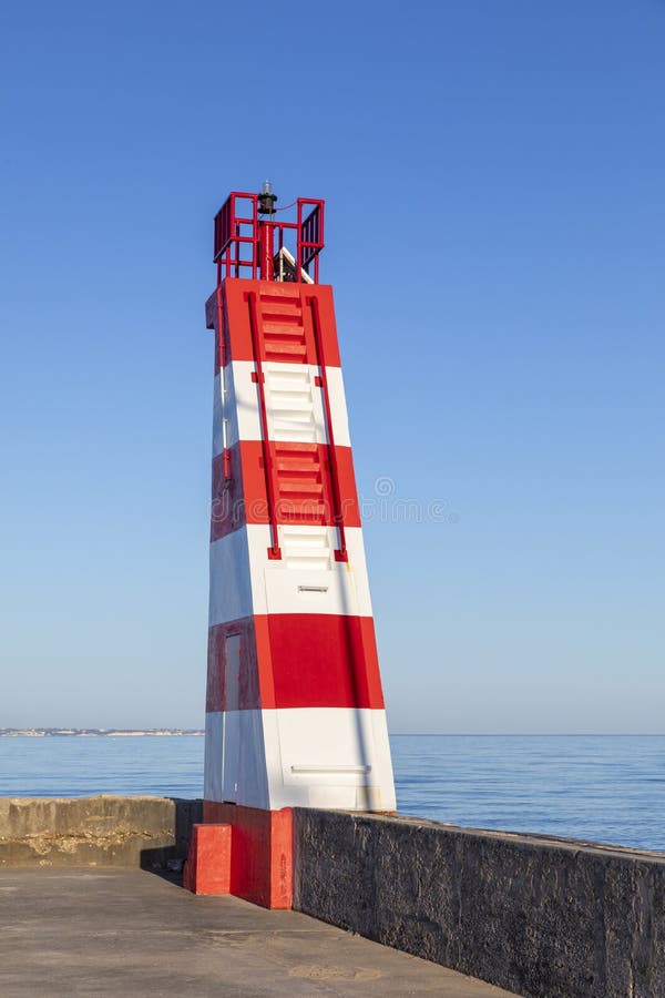 .Small Lighthouse at the Fishing Village of Henningsvaer in Lofoten ...