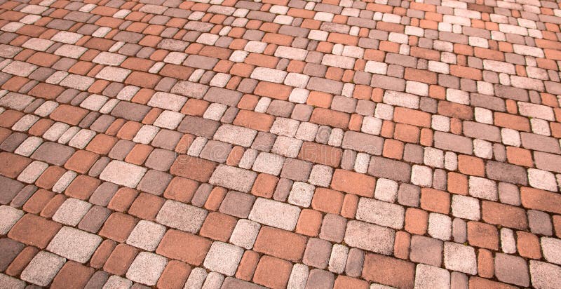 Red and White Pavement Tile Top View Stock Photo - Image of tile ...