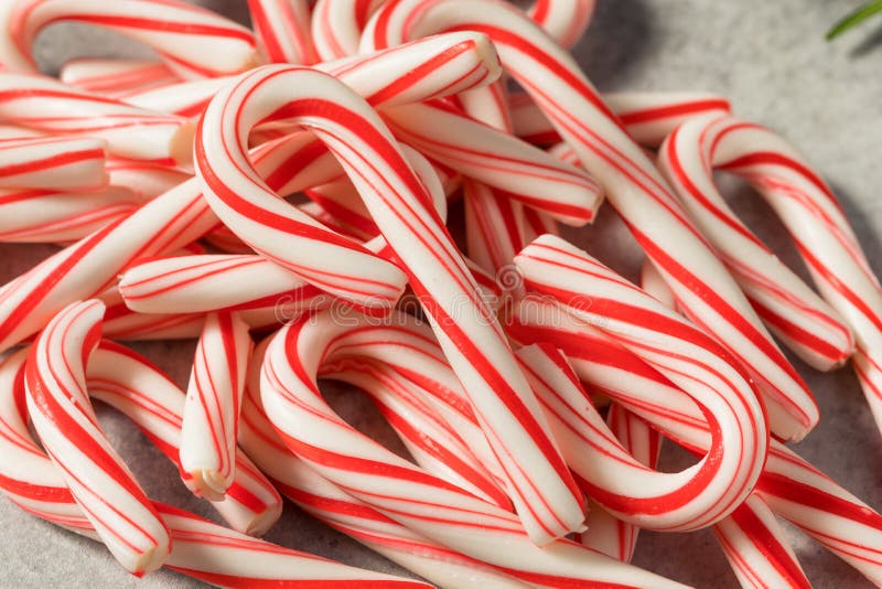 Red and White Peppermint Mini Candycanes Stock Photo - Image of merry ...