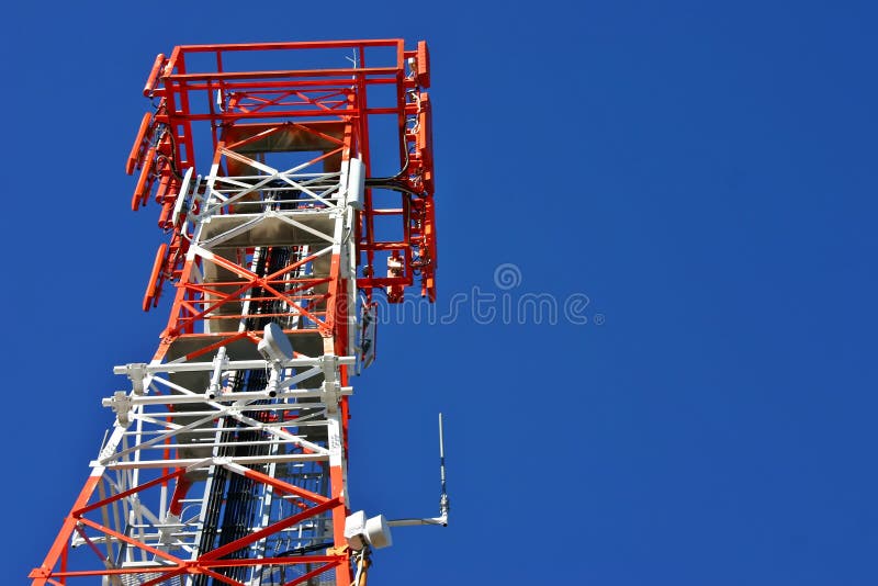 Telecommunications Tower stock photo. Image of commercial - 927660