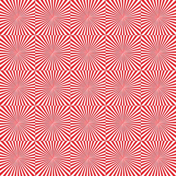 Red and White Rays. Seamless Pattern Stock Illustration - Illustration ...