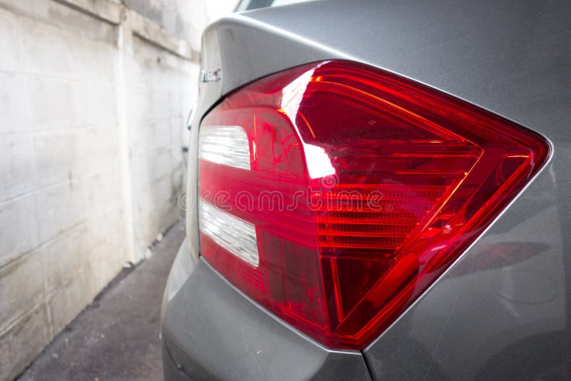 White car rear lamp stock image. Image of design, industry - 11607931