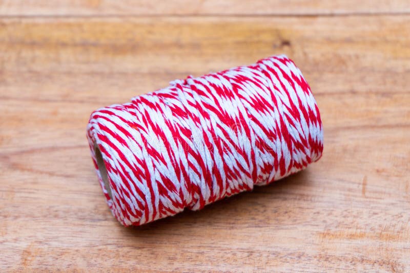 Red and White Rope for Bundle Mailing Box Stock Photo - Image of bundle ...